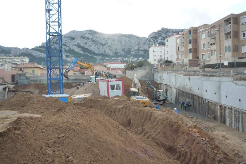 Travaux spéciaux parois et tirants pour chantier Lyon - ELTS